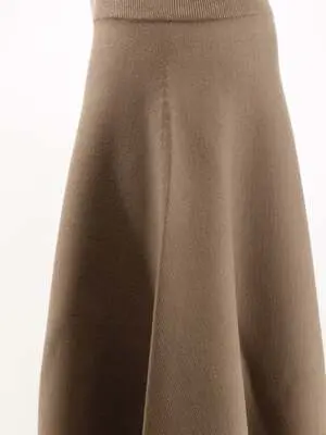 NUDE Knitted Long Skirt