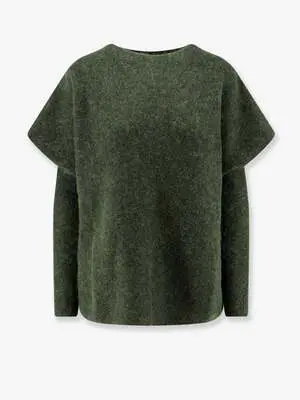 NUDE Sweater With Detachable Sleeves - Green