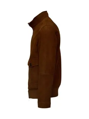 DONDUP Stand-collar Shearling Jacket
