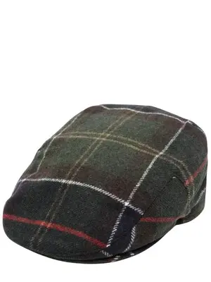 Barbour Gallingale Tartan Flat Cap - Green