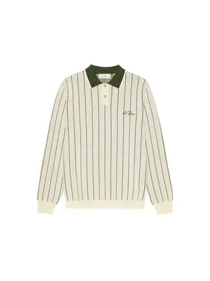 LES DEUX Signature Knitted Ls Polo