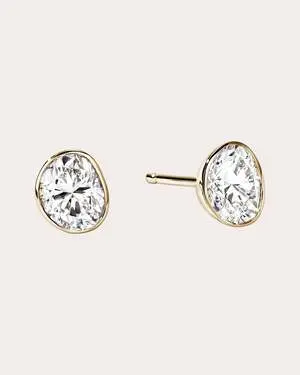 John Hardy John Hardy Diamond & 14k Gold Stud Earrings Gold