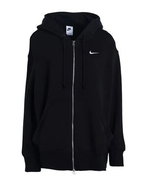 Nike Sportswear Phoenix Fleece Oversized Full-zip Hoodie Sweatshirt Size Cotton, Polyester - Black
