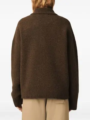 AMI Paris De Coeur Wool Polo Sweater