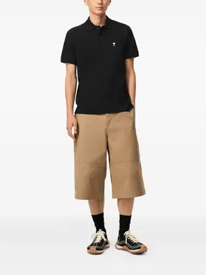 AMI Paris De Coeur Cotton Polo Shirt