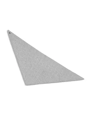 Polo Ralph Lauren Cable Knit Wool & Cashmere Triangle Scarf - Soft Grey