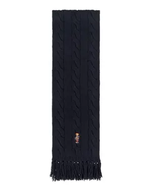 Polo Ralph Lauren Bear Cable Knit Scarf - Navy
