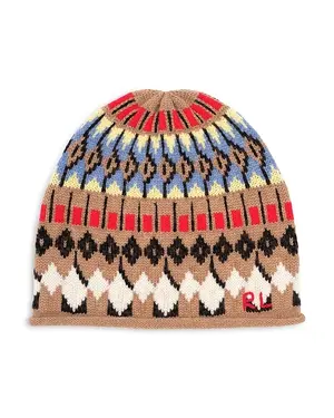 Polo Ralph Lauren Chunky Knit Fair Isle Beanie