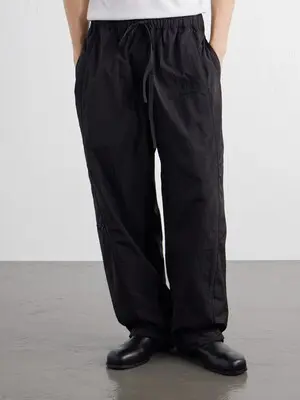 NAHMIAS Logo-appliquéd Straight-leg Shell Sweatpants