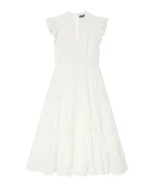Mint Velvet Cotton Cheesecloth Tiered Maxi Dress