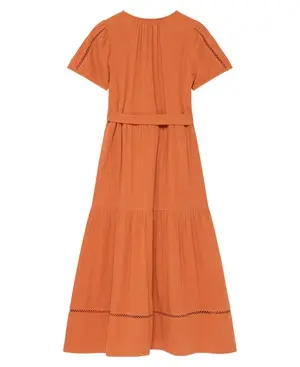 Mint Velvet Cotton Cheesecloth Maxi Dress