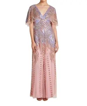 TEMPERLEY LONDON Solis Gown With Sequins And Beadwork - Lavender