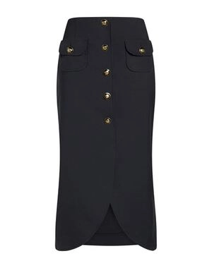 Sandro Midi Skirt Size Polyester, Elastane - Black