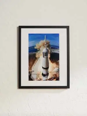 SONIC EDITIONS Framed 1969 Launch Of Apollo 11 Print, 40" X 50 - Multi
