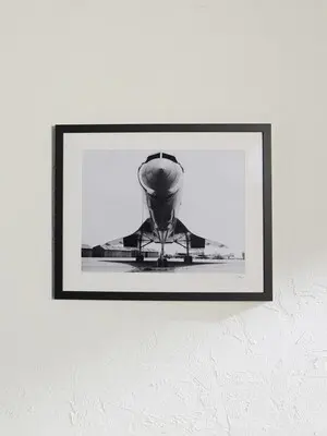 SONIC EDITIONS Framed 1967 Concorde '67 Print, 50" X 40&quot - Black