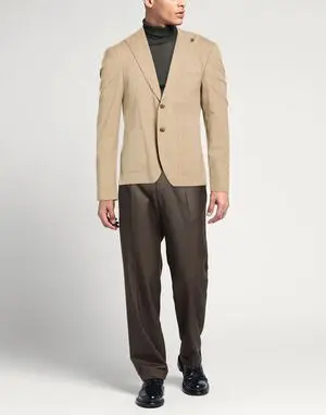SUIT SARTORIA Blazer Camel Size Linen, Pes, Viscose, Elastane