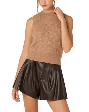 Astr The Label Pernille Sleeveless Button-back Sweater
