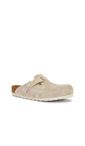 BIRKENSTOCK Boston Clogs With Buckle Closure - Oyster