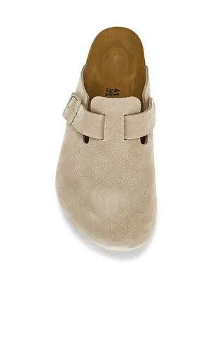 BIRKENSTOCK Boston Clogs With Buckle Closure - Oyster