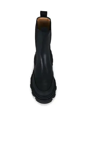 GANNI Leather Chelsea Boots