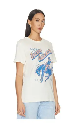 Junk Food Bucking Charming Tee In Beige