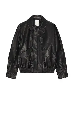 LE17SEPTEMBRE Faux Leather Zip Blouson