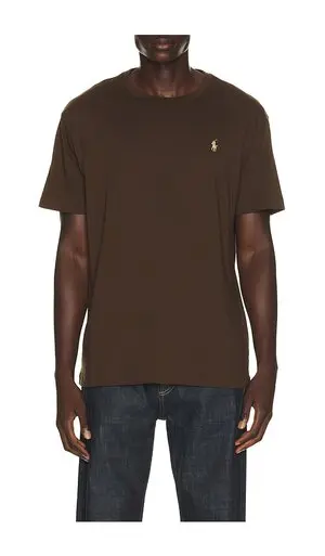 Polo Ralph Lauren Crewneck T-shirt In Brown - Nutmeg Brown