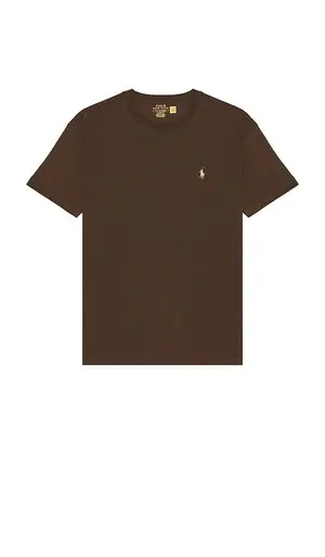 Polo Ralph Lauren Crewneck T-shirt In Brown - Nutmeg Brown
