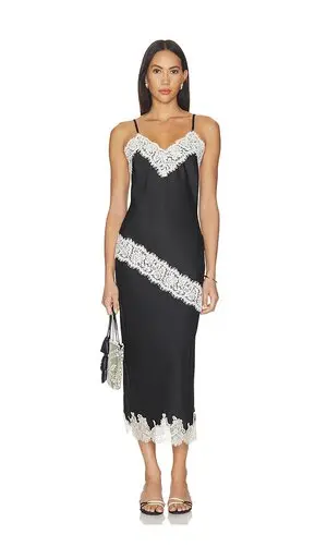 Astr The Label Analise Lace Trim Slip Dress