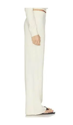 Eterne Cotton Cashmere Wide Leg Lounge Pant