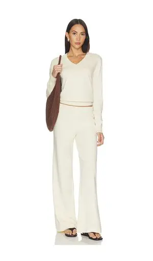 Eterne Cotton Cashmere V-neck Sweater