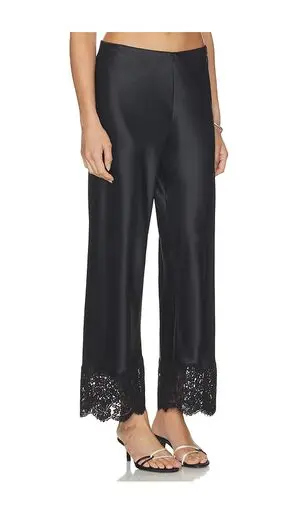 Cami Nyc Bristol Lace Trimmed Satin Pants