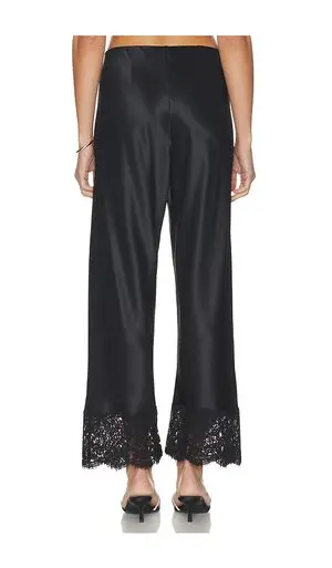 Cami Nyc Bristol Lace Trimmed Satin Pants