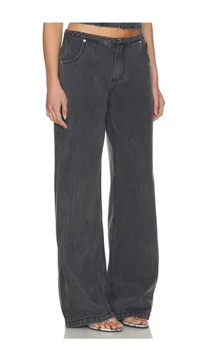 BY.DYLN Santal Jeans In Grey