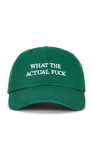 DEPARTURE Embroidered Cotton Baseball Cap - Green