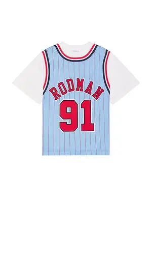 Mitchell & Ness Nba Dennis Rodman Best In Class Short Sleeve Jersey In Blue