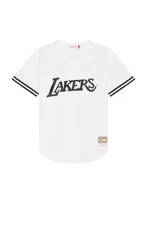 Mitchell & Ness Nba Los Angeles Lakers Monochrome Mesh Shirt