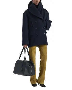 Altuzarra Maxi Cubetto Leather Shoulder Bag
