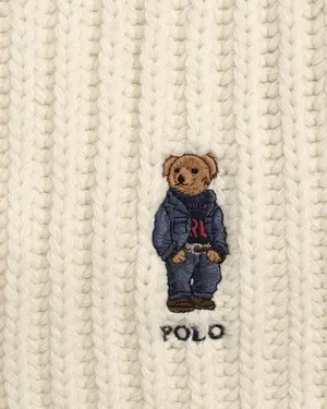 Polo Ralph Lauren Ralph Lauren Denim Bear Scarf - Cream