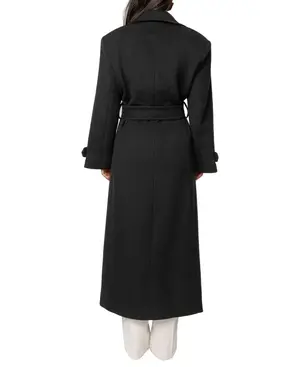 JLUXLABEL Empire Longline Coat - Black