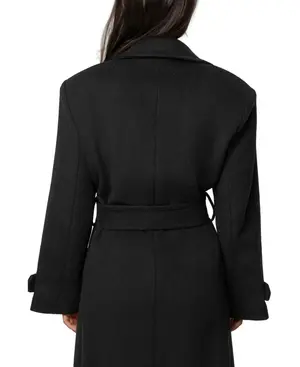 JLUXLABEL Empire Longline Coat - Black