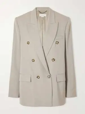 Stella McCartney Double-breasted Oversized Wool-twill Blazer