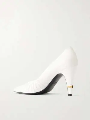 Versace Lamb Leather Pumps - White