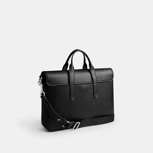 COACH OUTLET Sullivan Portfolio Brief - Silver/black