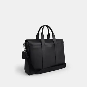COACH OUTLET Sullivan Portfolio Brief - Silver/black