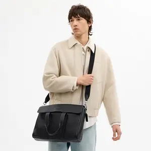 COACH OUTLET Sullivan Portfolio Brief - Silver/black