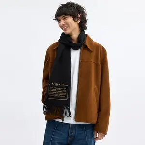 COACH OUTLET Embroidered Patch Cashmere Muffler