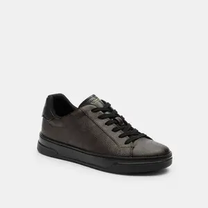 COACH OUTLET Coach Signature Canvas High Line Sneaker - Walnut/black