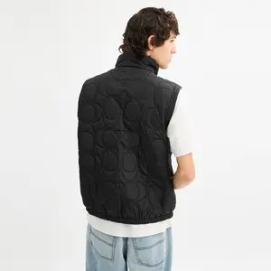 COACH OUTLET Quilted Signature Puffer Vest In Recycled Polyester