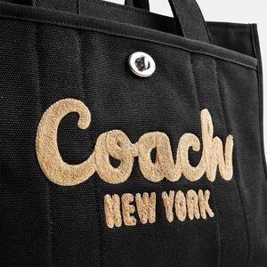 COACH OUTLET Coach Cargo Tote Bag - Silver/black